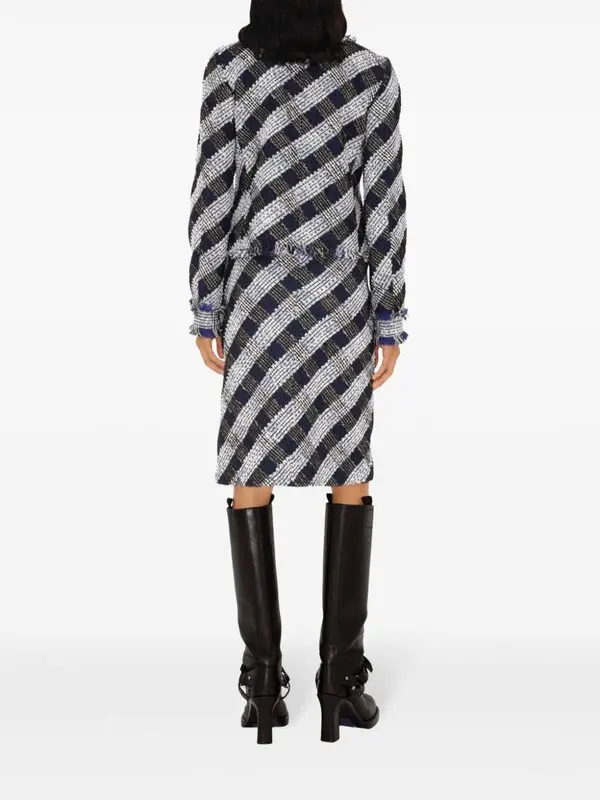 Burberry Check Tweed Mini Skirt