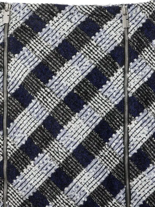 Burberry Check Tweed Mini Skirt