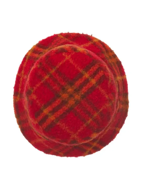 Burberry Reversible Check Bucket Hat - Red