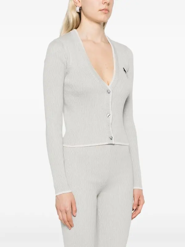 ROTATE BY BIRGER CHRISTENSEN Ribbed Cropped Cardigan