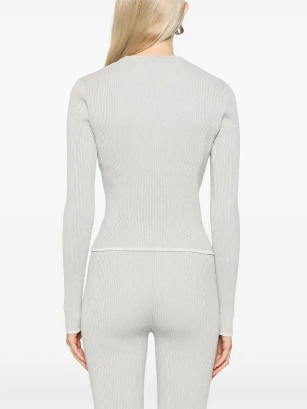 ROTATE BY BIRGER CHRISTENSEN Ribbed Cropped Cardigan