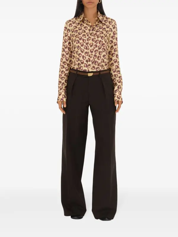 Burberry Paisley-print Silk Shirt