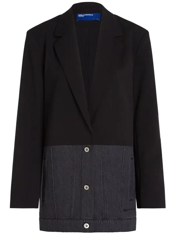 Karl Lagerfeld Mixed-material Blazer