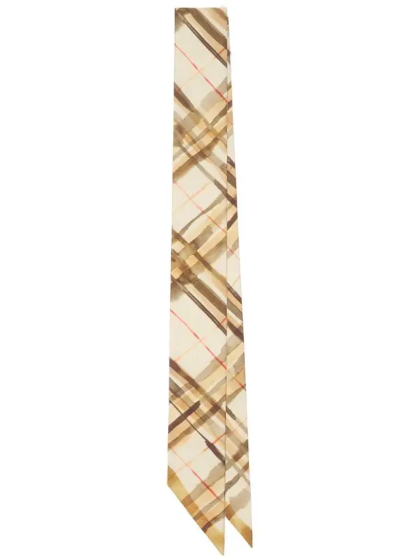 Burberry Reversible Checked Scarf - Neutrals