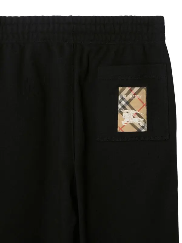 Burberry Checked Cotton Track Pants