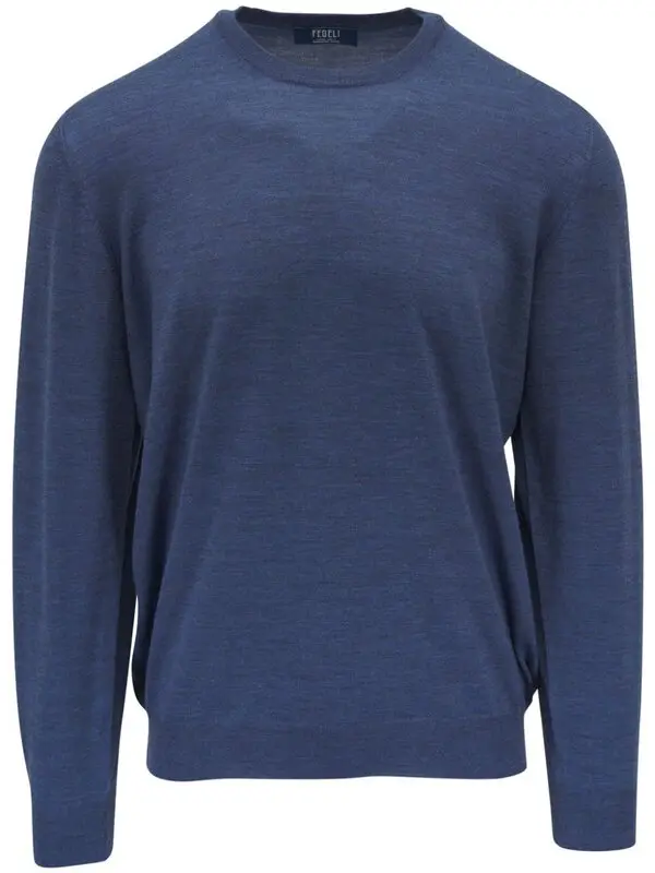 Fedeli Wool Jumper - Blue