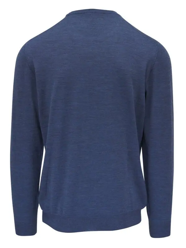 Fedeli Wool Jumper - Blue