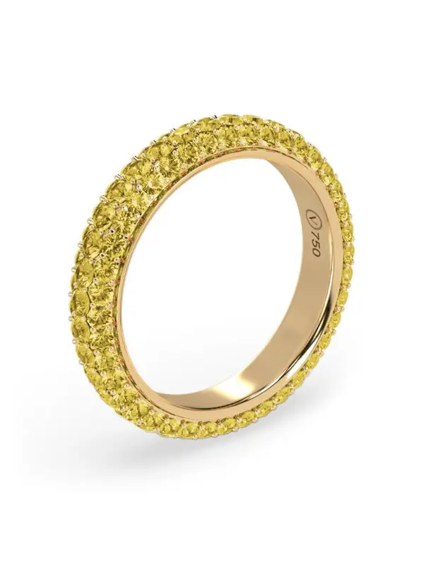 VEYNOU 18kt Recycled Gold Pavé Diamond Eternity Ring