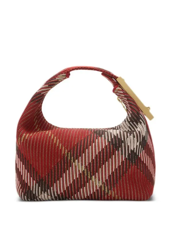 Burberry Peg Small Jacquard Duffle - Red | Editorialist