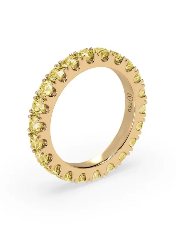 VEYNOU 18kt Recycled Gold Diamond Eternity Ring - Yellow