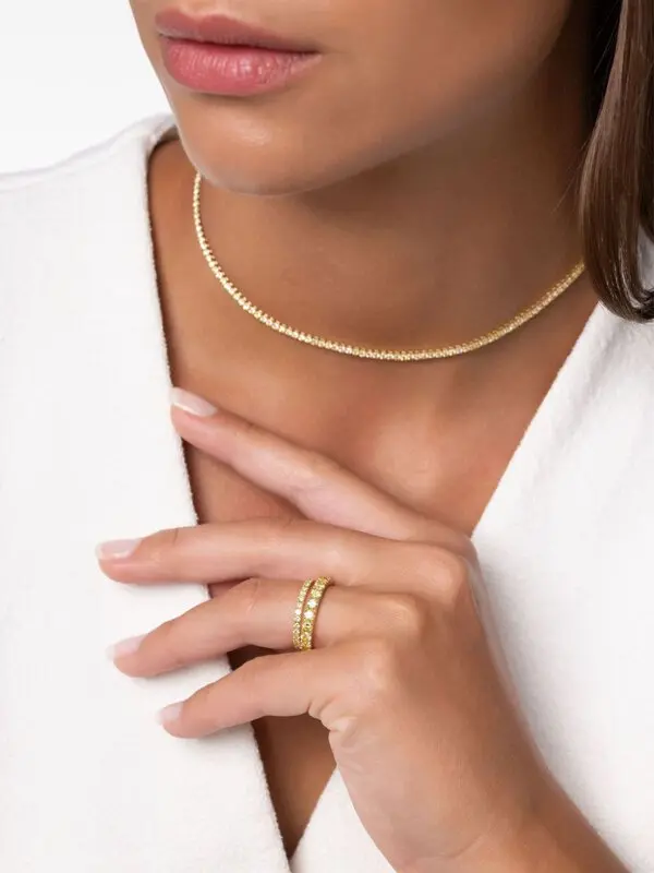 VEYNOU 18kt Recycled Gold Diamond Eternity Ring - Yellow