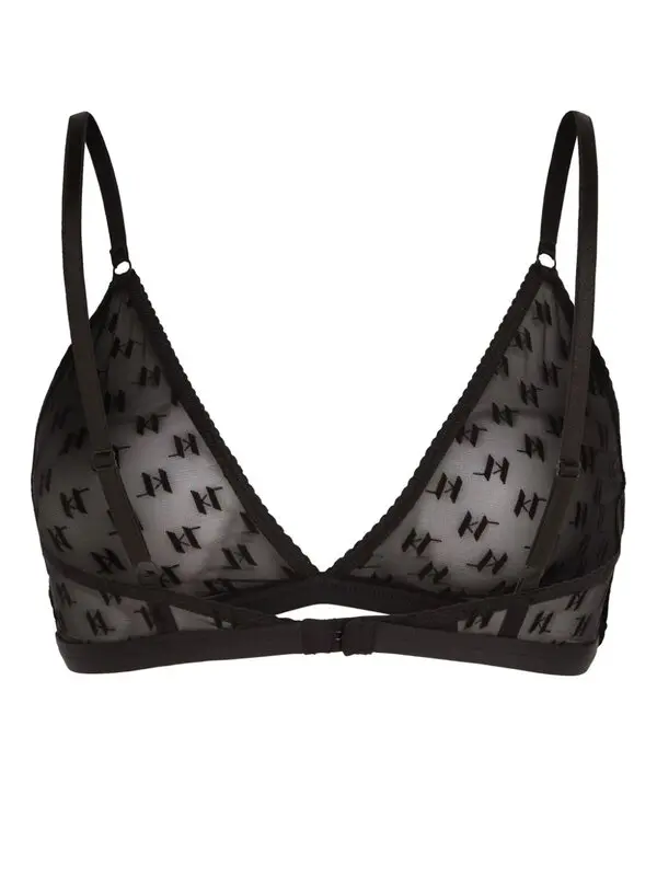 Karl Lagerfeld Monogram Mesh Bra