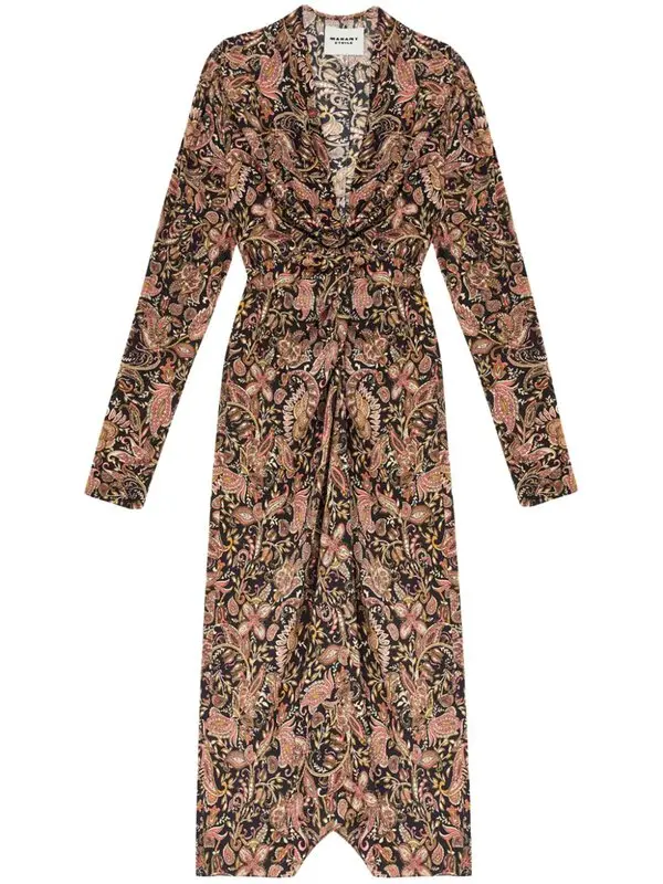 MARANT ETOILE Zeliha Floral Midi Dress