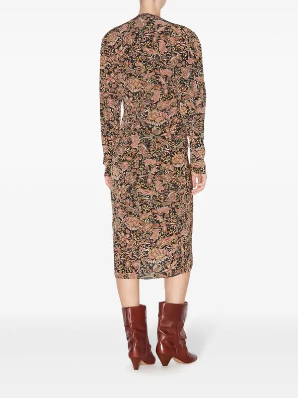 MARANT ETOILE Zeliha Floral Midi Dress