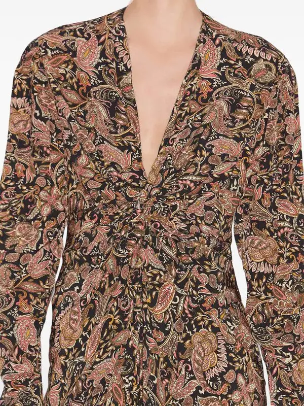 MARANT ETOILE Zeliha Floral Midi Dress