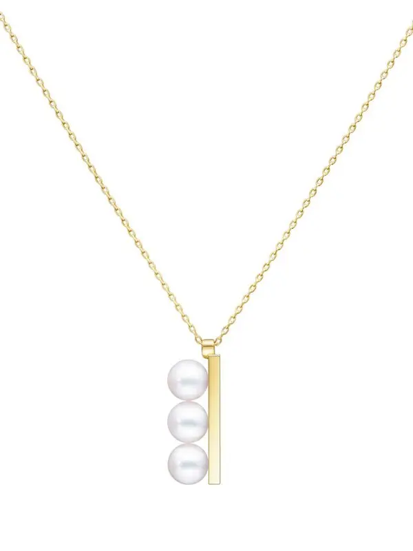 TASAKI 18kt Yellow Balance Plus Neo Pearl Necklace - Gold