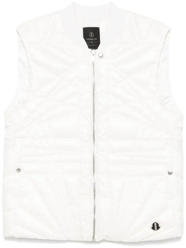 MONCLER + RICK OWENS Megapenta Flight Gilet - White