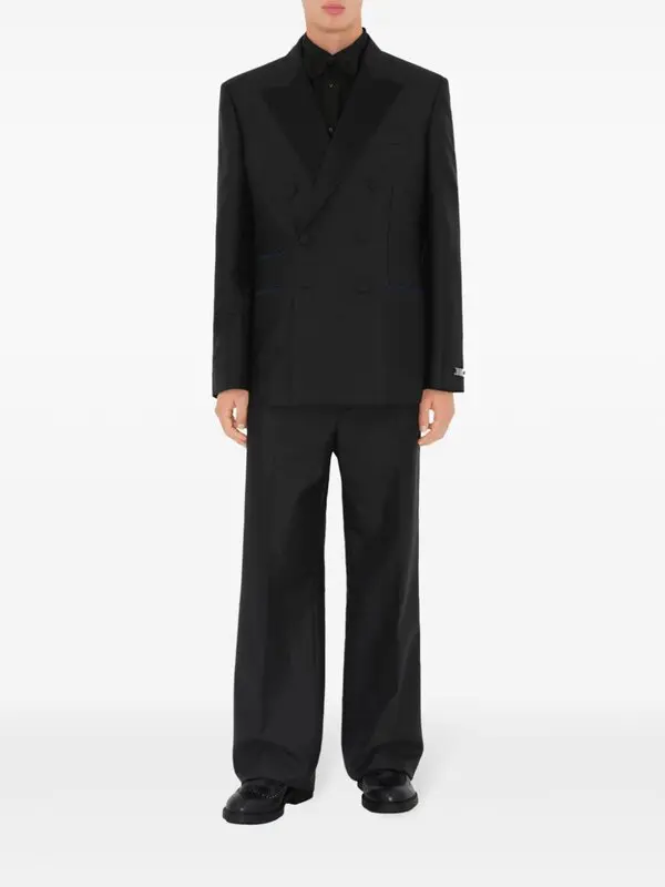 Burberry Slim Fit Cotton Silk Tuxedo Shirt