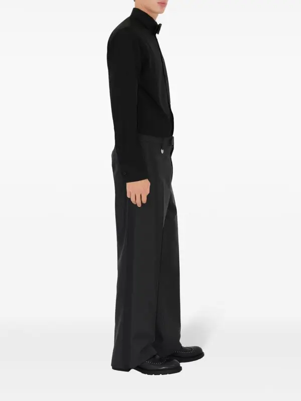 Burberry Slim Fit Cotton Silk Tuxedo Shirt