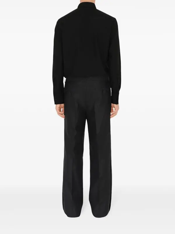 Burberry Slim Fit Cotton Silk Tuxedo Shirt