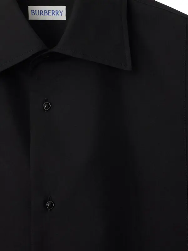 Burberry Slim Fit Cotton Silk Tuxedo Shirt