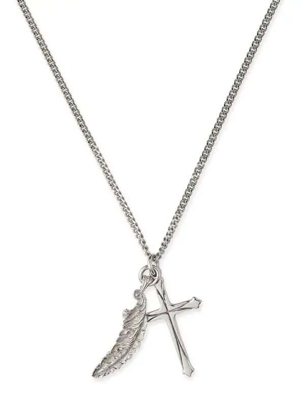 Emanuele Bicocchi Piuma Pendant Necklace - Silver