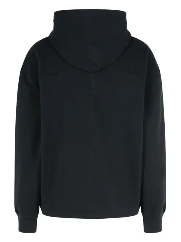 JIL SANDER Zipped Drawstring Hoodie - Black