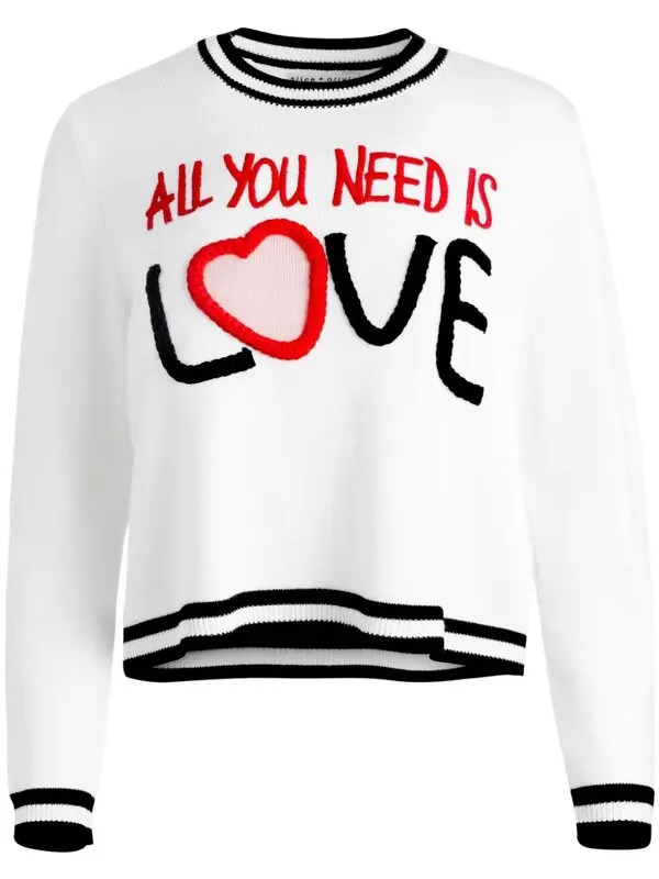 Alice + Olivia X The Beatles Rorie Jumper - White