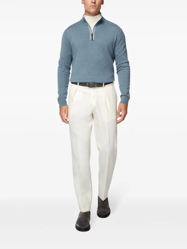 Boggi Milano Cashmere Half-zip Jumper