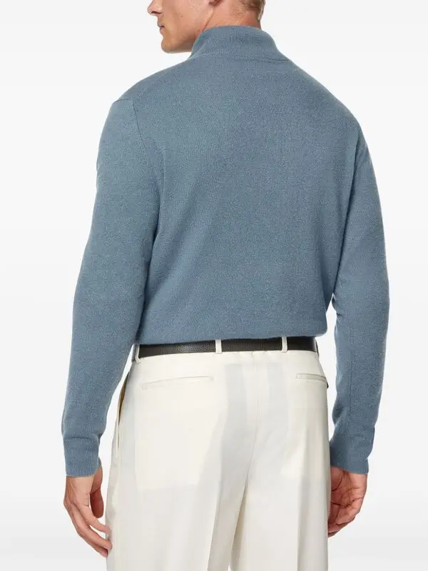 Boggi Milano Cashmere Half-zip Jumper