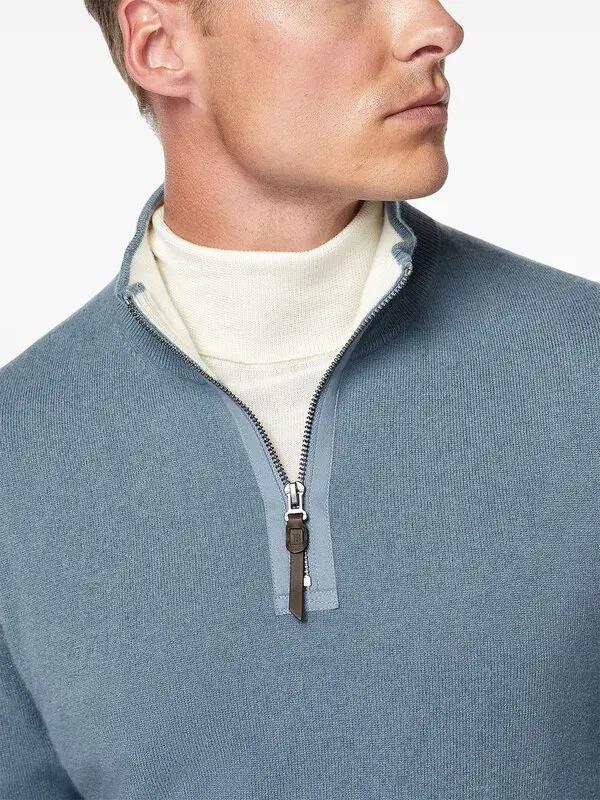 Boggi Milano Cashmere Half-zip Jumper