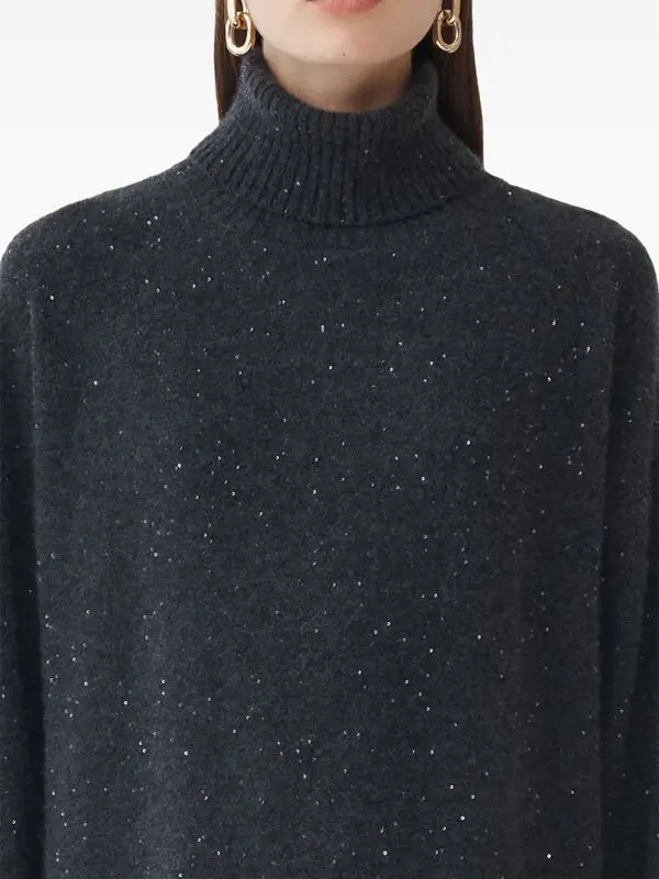 Fabiana Filippi Sequinned Knit Dress - Grey | Editorialist