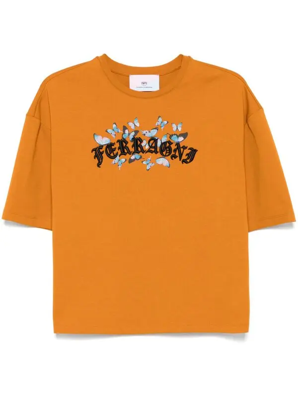CHIARA FERRAGNI Gothic Butterflies T-shirt