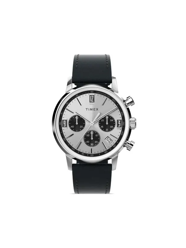 Timex Marlin 40mm Chronograph Watch - Silver