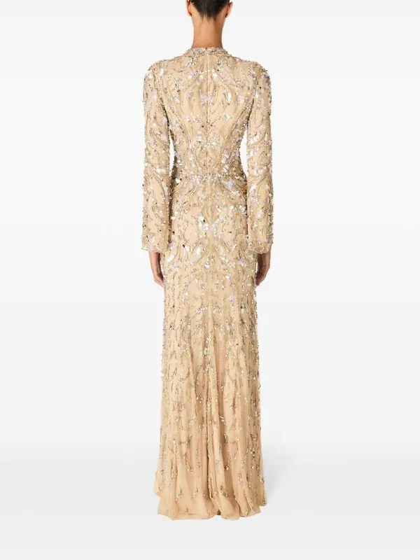 Jenny Packham Kaia Embellished Gown - Yellow