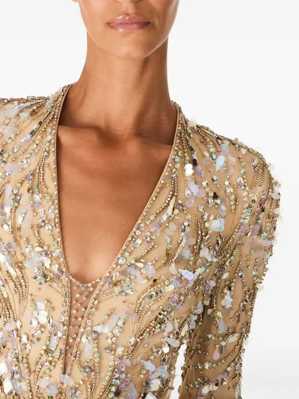 Jenny Packham Kaia Embellished Gown - Yellow