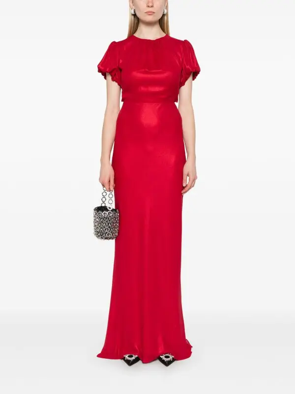 PARLOR Open-back Maxi Dress - Red