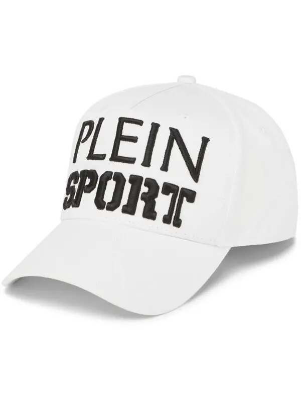 PLEIN SPORT Logo-embroidered Baseball Cap - White