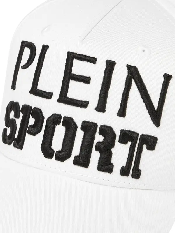 PLEIN SPORT Logo-embroidered Baseball Cap - White