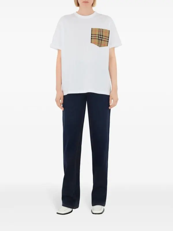 Burberry Vintage Check Pocket T-shirt - White