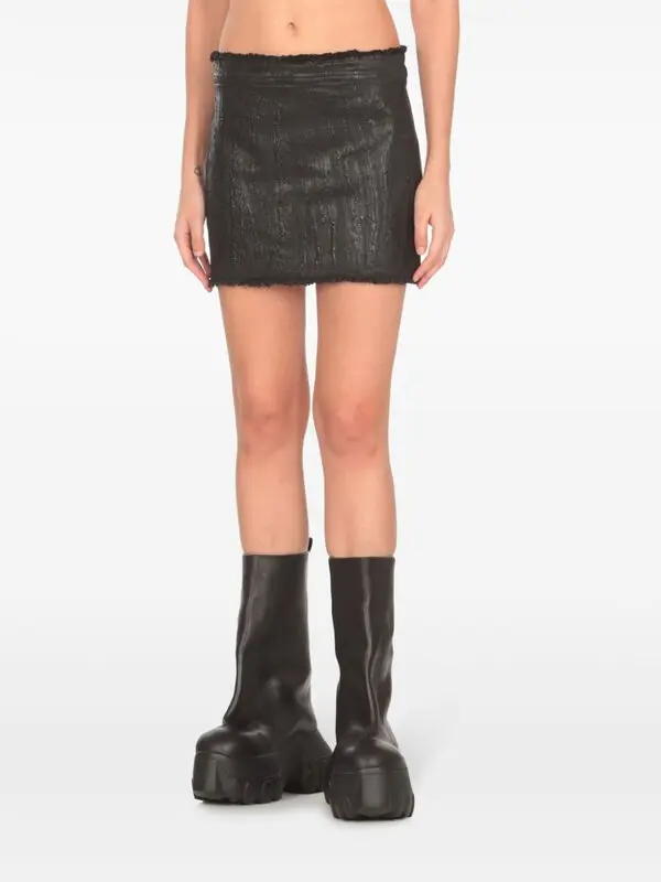 Rick Owens Denim Mini Skirt