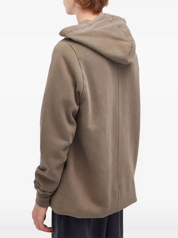 Rick Owens Logo-embroidered Hoodie - Brown