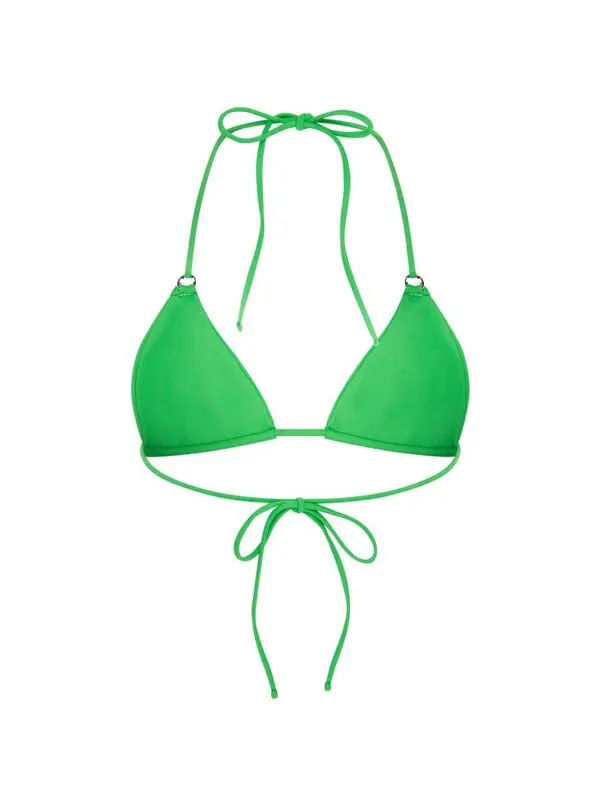 LET'S SWIM Triangle Bikini Top - Green