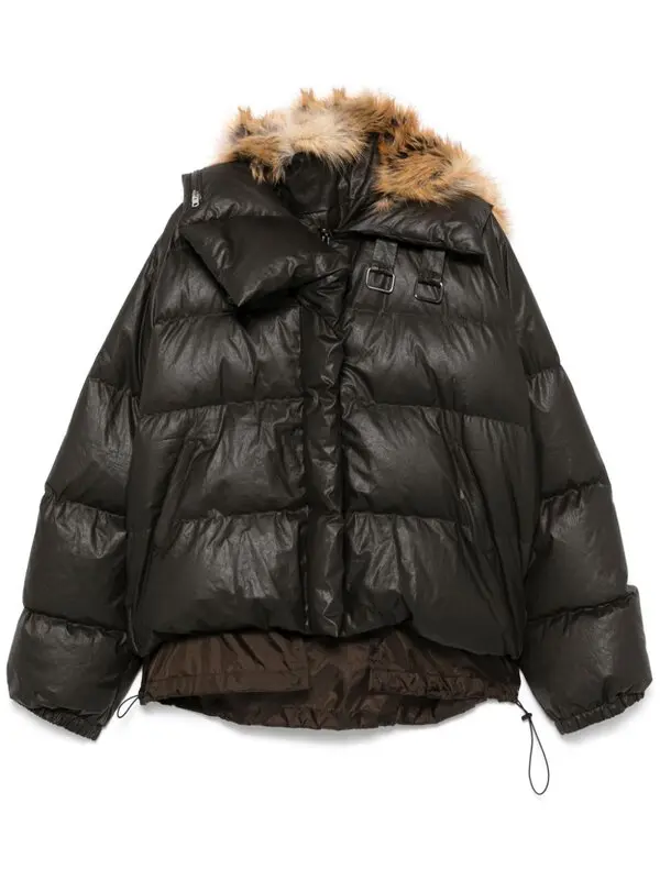 Ottolinger Deconstructed Puffer Jacket - Brown
