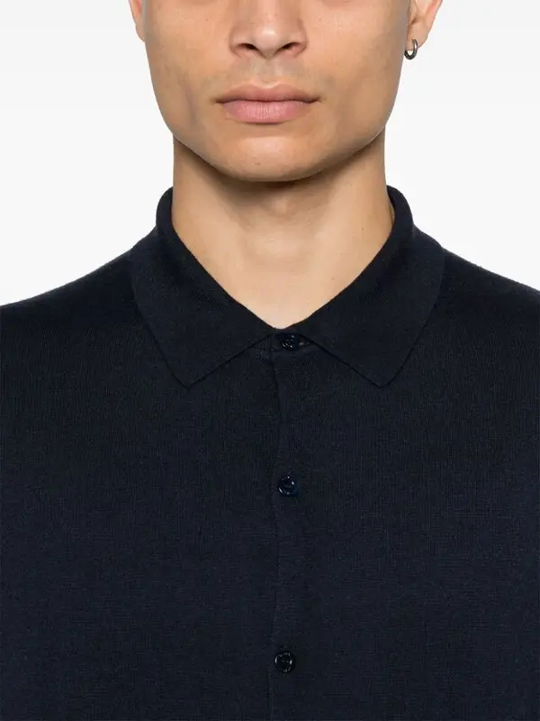 Canali Fine-knit Shirt - Blue