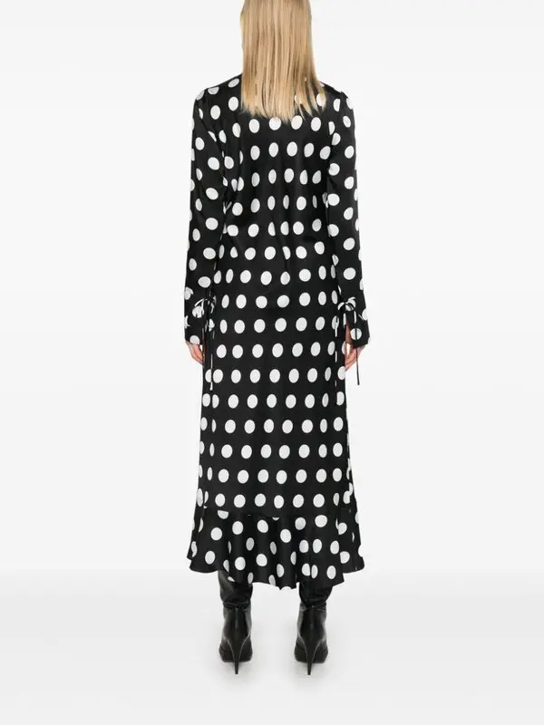 PARLOR Polka-dot Maxi Dress
