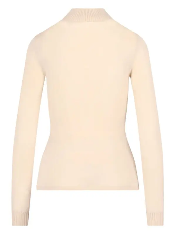 COURREGES Logo-patch Roll-neck Top - Pink