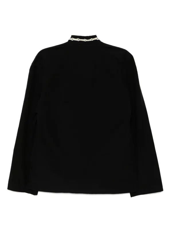 LEMAIRE Embroidered Ascot Blouse