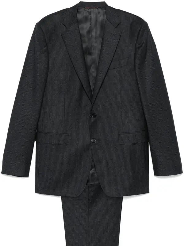 Canali Pinstriped Suit - Grey