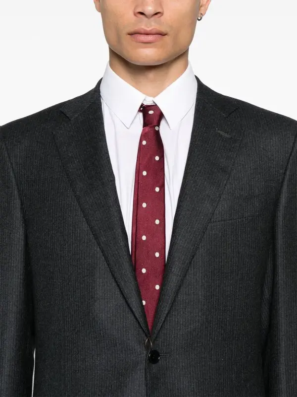 Canali Pinstriped Suit - Grey